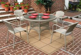 Resin Dining Set. 48" Round