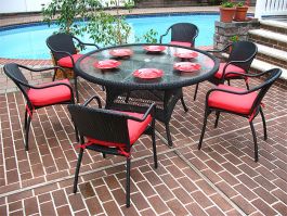 Resin Dining Set 60" Round