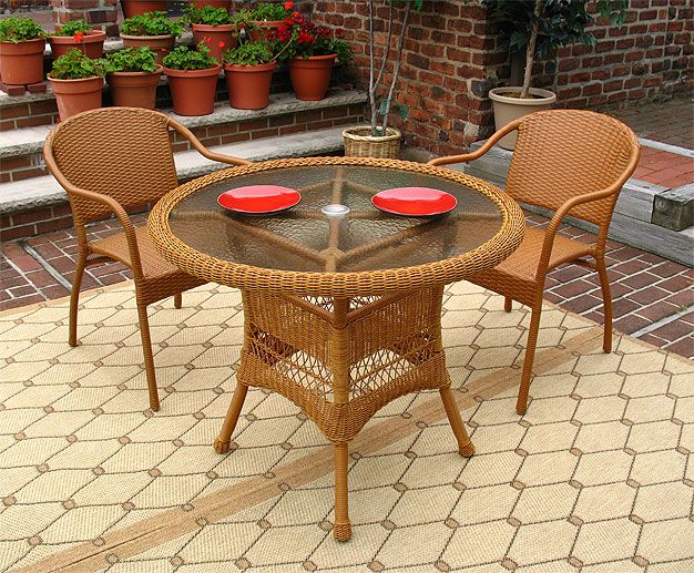 Resin Wicker Dining Set 36