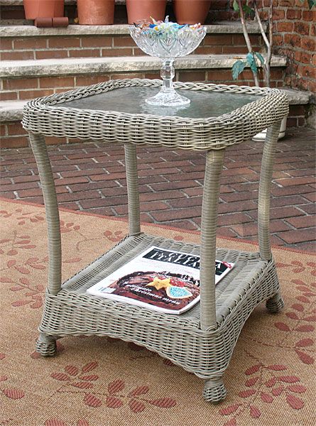 Glass outdoor end table store