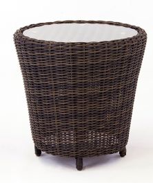 Coral Reef All Weather Resin Wicker End Table