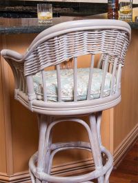 Wicker Counter Stool, Tilt Swivel, Rattan Frames & Manchester Style ...