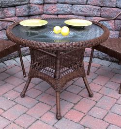 Resin Wicker Dining Table Only 36" Round (5 Colors) No Chairs, Has ...